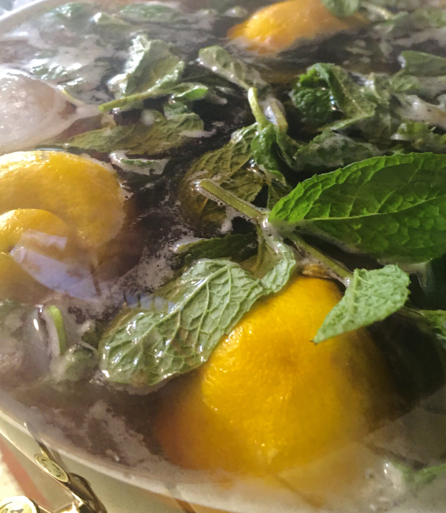 Lemon Mint Ice Tea Recipe | Quite A Kitchen